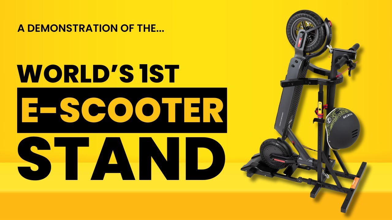 A Demonstration of the World's First Electric Scooter Stand & Accessory ...