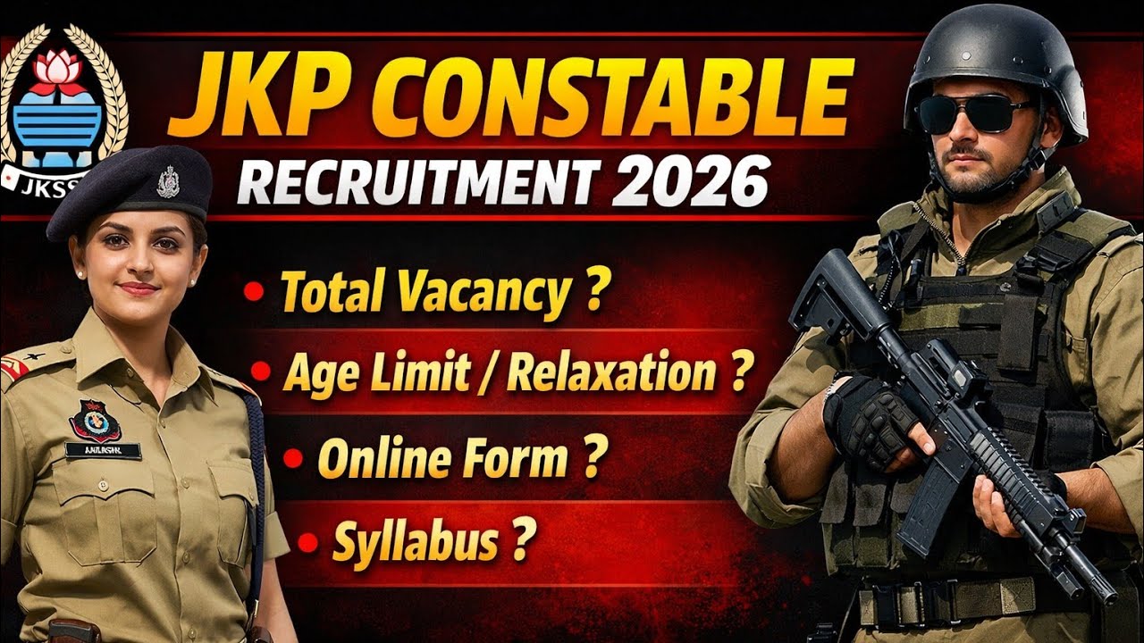 JKP Constable Recruitment 2026 | Age | Qualification | Syllabus ...