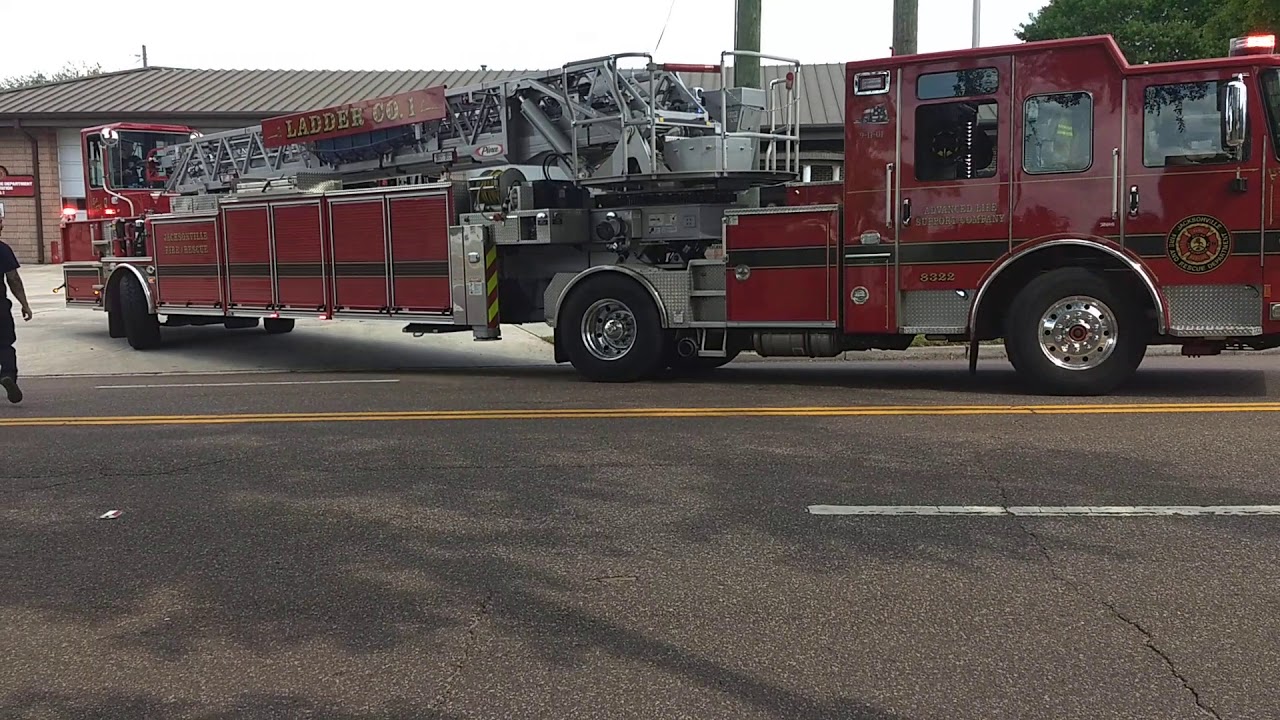 *Antique Bell Only* JFRD Memorial Ladder 1 Returning - YouTube