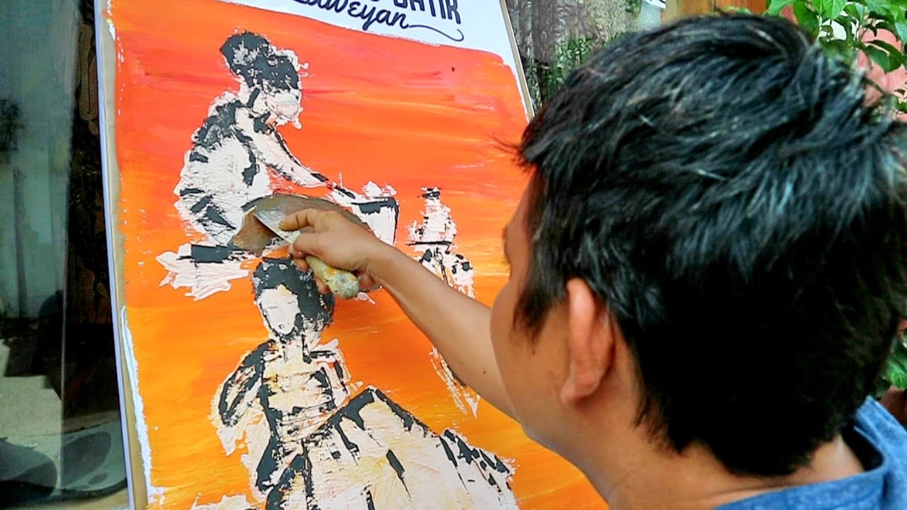 Di Luar Nalar! Seniman Solo Melukis Pakai Alat Pengeruk Cat Tembok ...