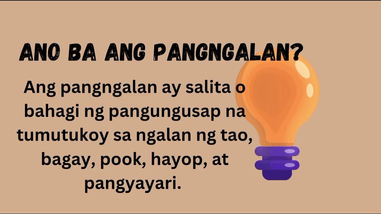 Pangngalang Pambalana At Pangngalang Pantangi Teacher Miz Youtube
