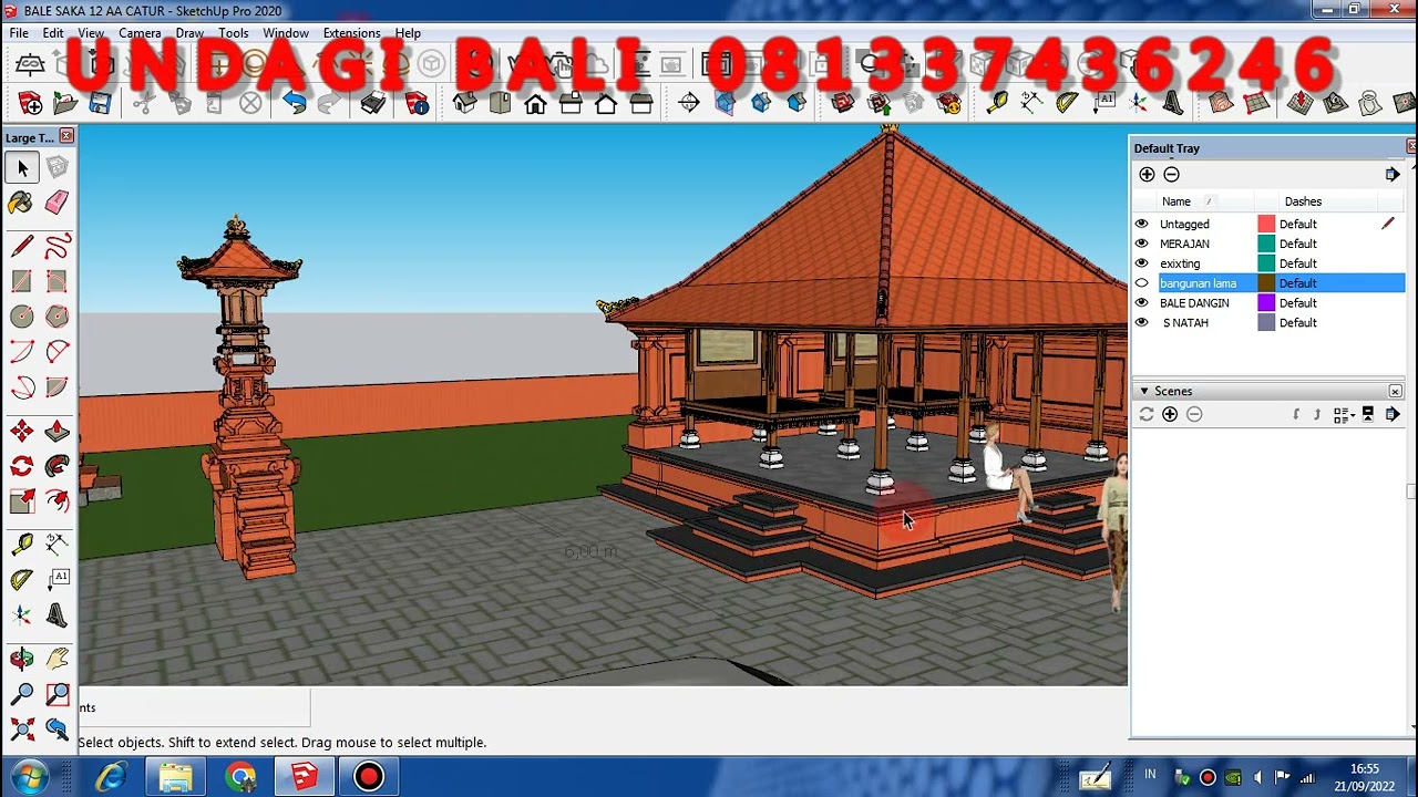 tata letak rumah adat bali saka roras 12, sesuai sikut bali asta kosala ...