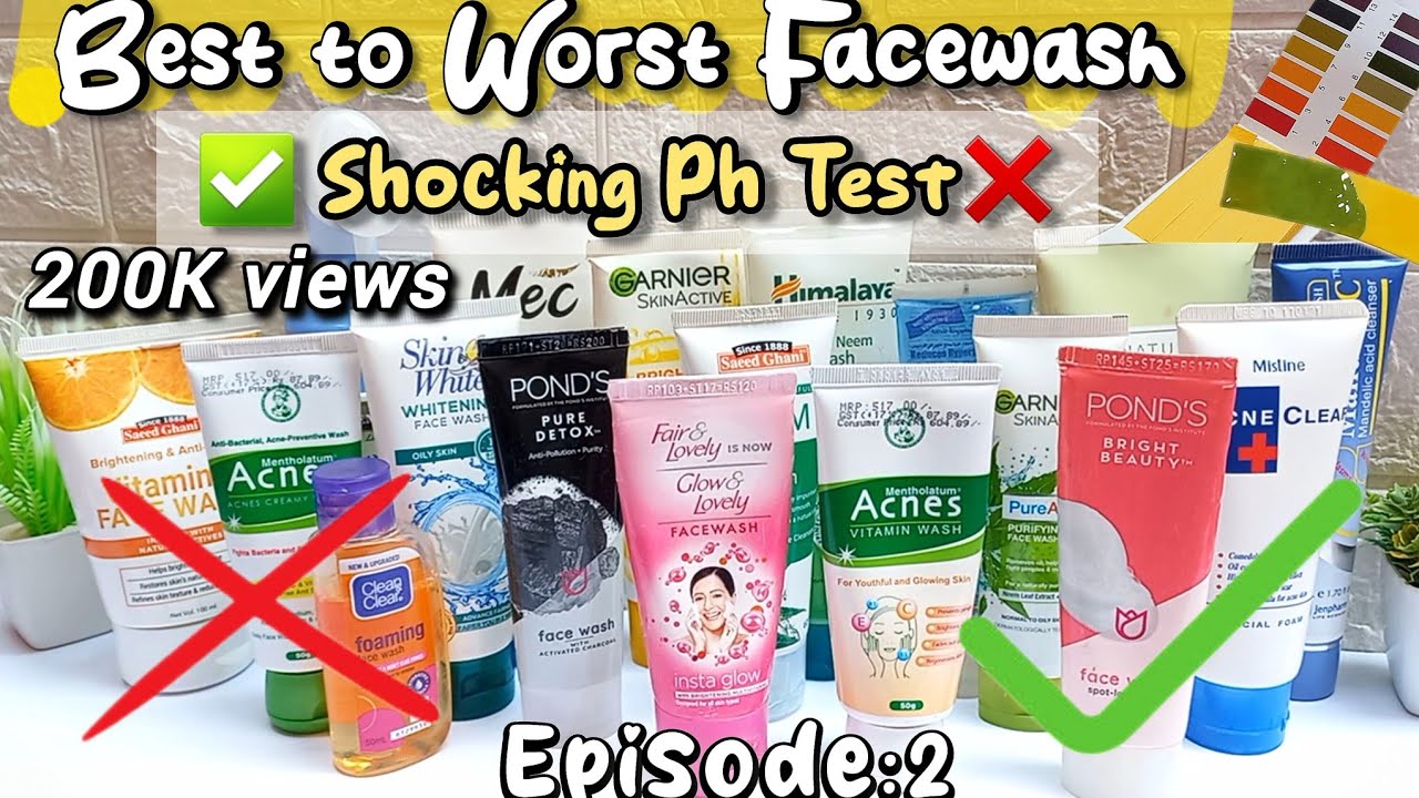 Famous facewash brands failed ph test 🤯 | best facewash for face | Ph ...