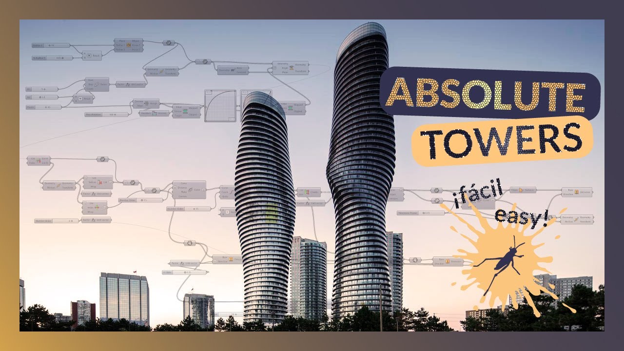 ¡Diseña las Absolute Towers de MAD Architects con Grasshopper! - YouTube