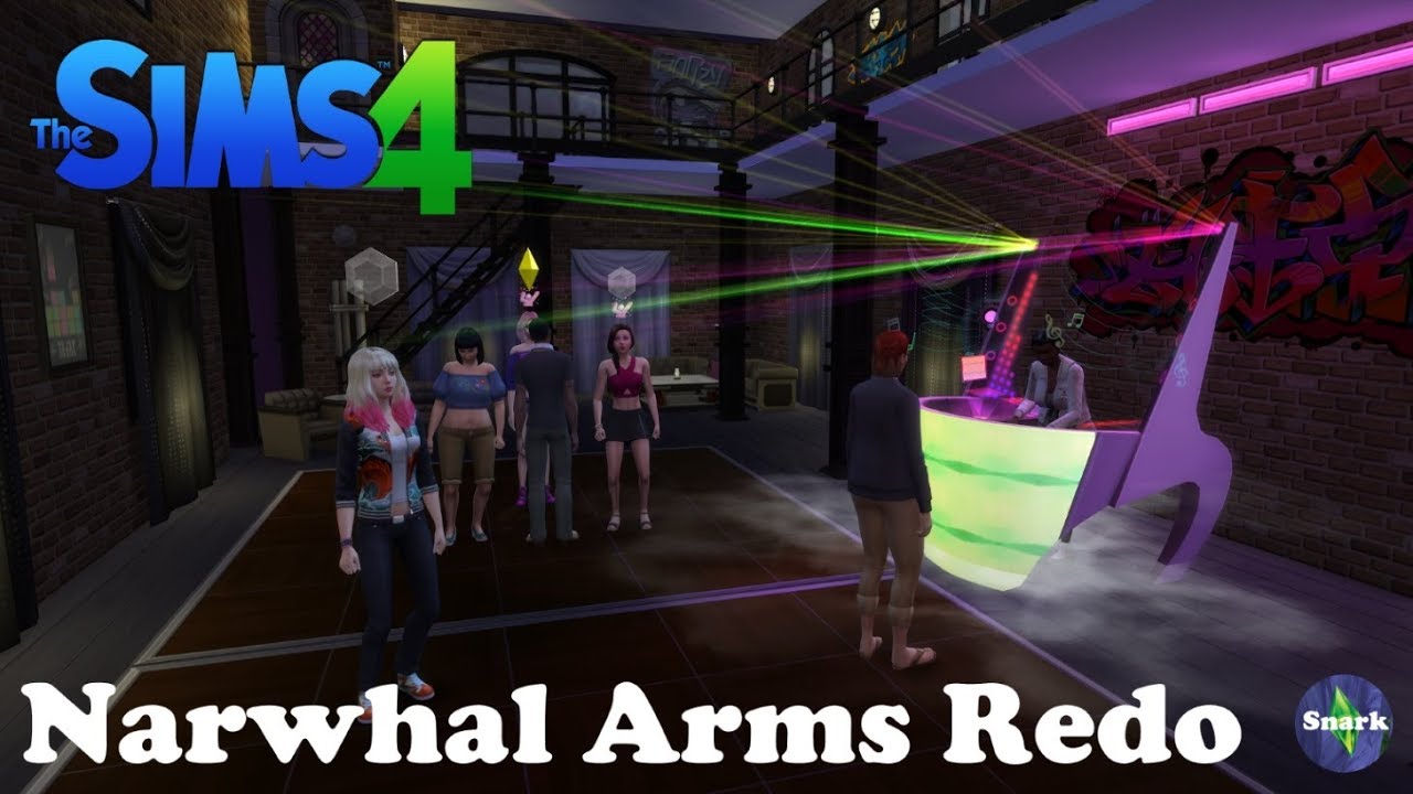 Sims 4 Speed Build - The Narwhal Arms Redo - YouTube