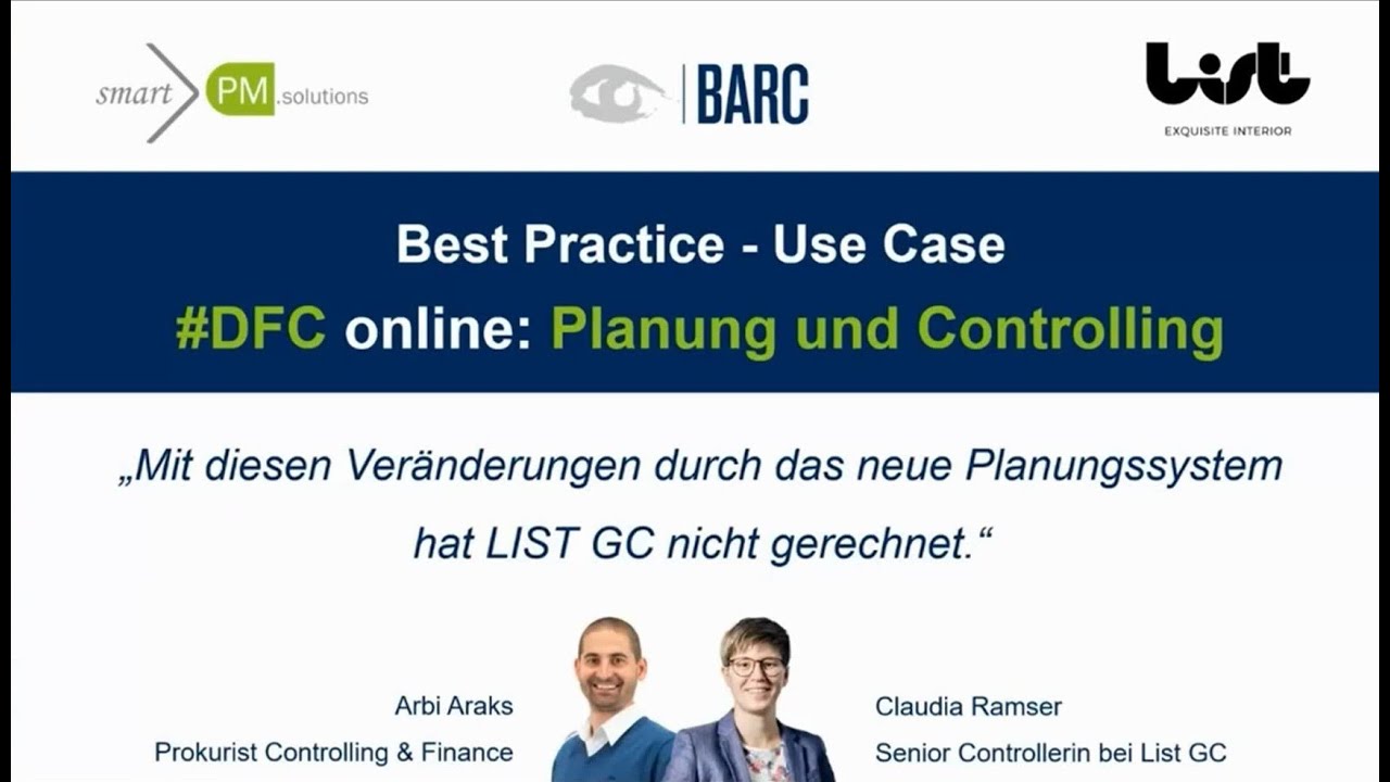 Integrierte Planung bei LIST GC - YouTube