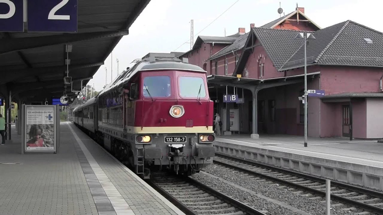 Russian built Class 132 Diesel Locomotive in Thuringia, Germany - YouTube