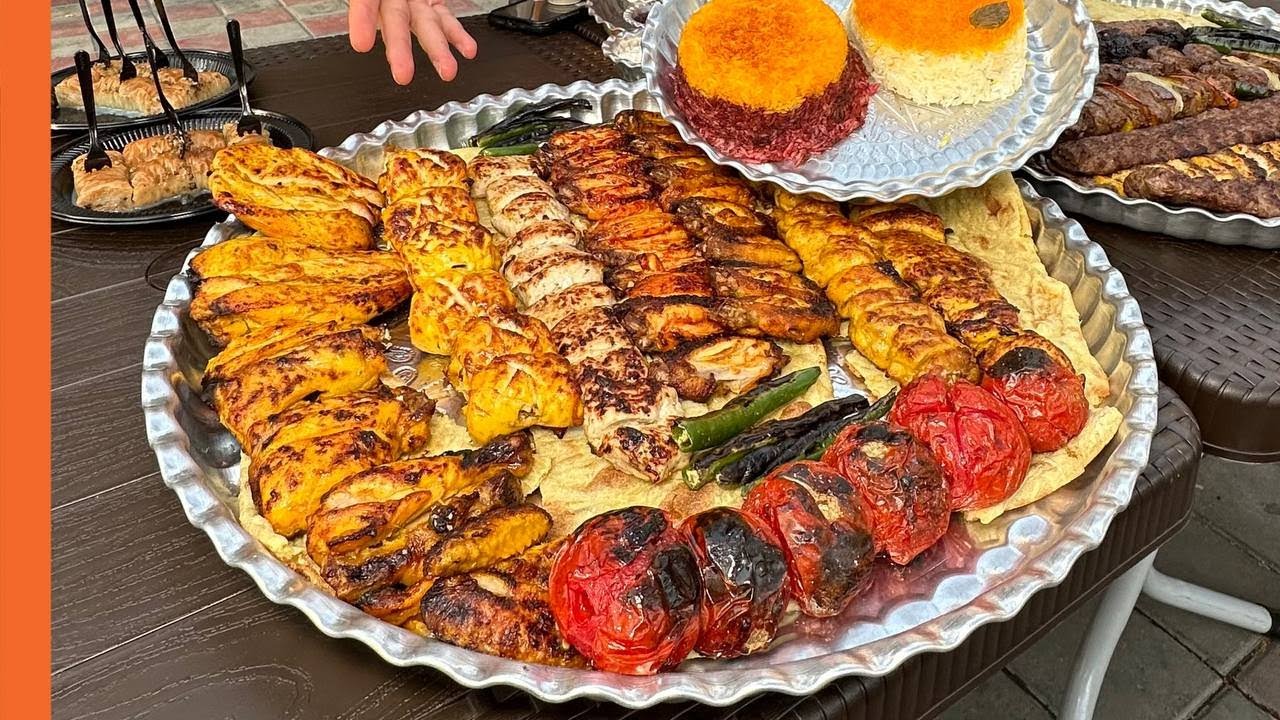 A wide variety of kebabs in “Somagh Kebab” Niyavaran🔥 سماغ کباب در ...