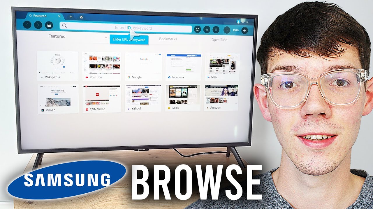 How To Browse Internet On Samsung Smart TV - Step By Step - YouTube