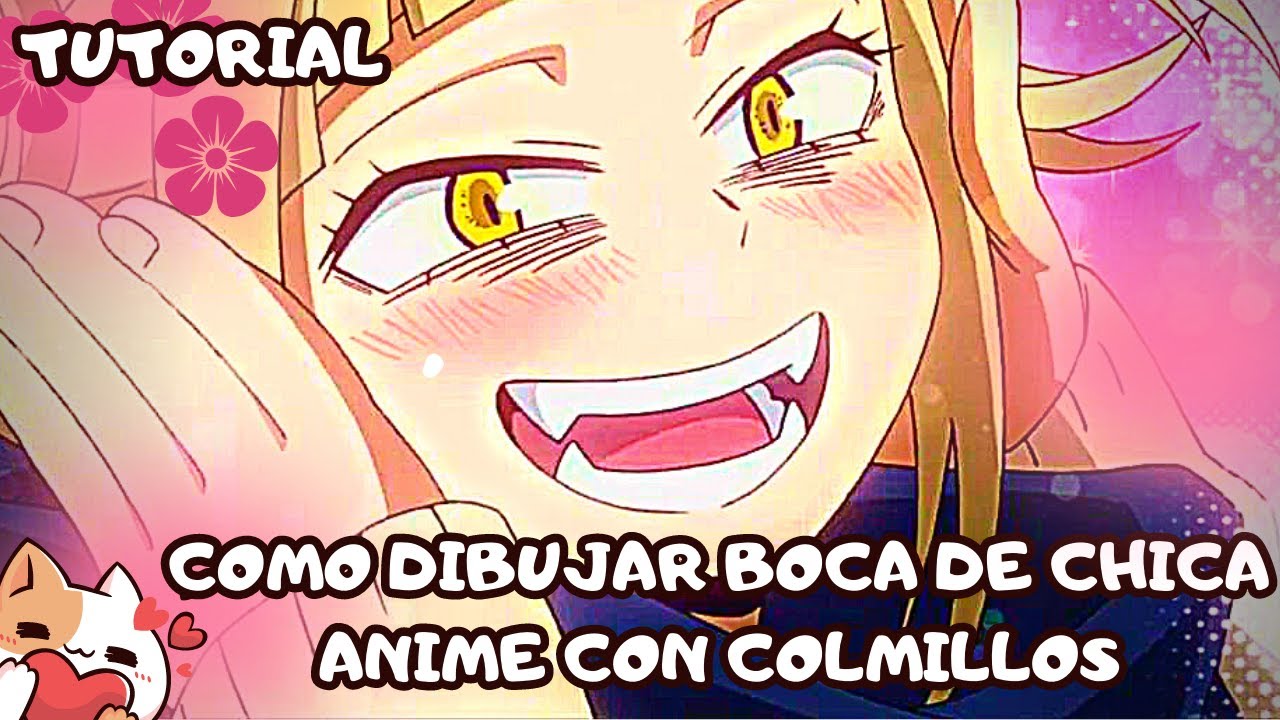 Como dibujar boca de chica anime con colmillos - YouTube