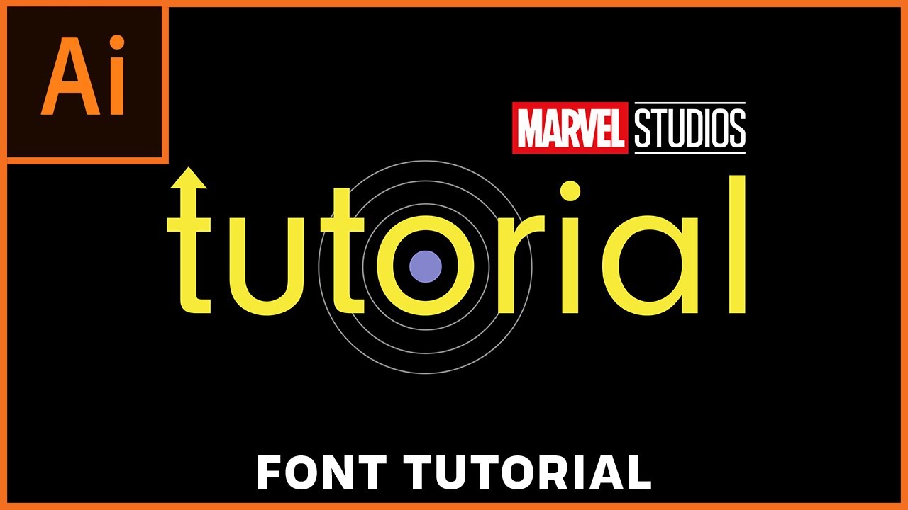 Hawkeye Font: Adobe Illustrator Tutorial - YouTube