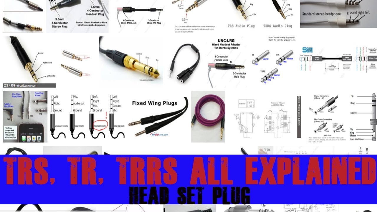 TS, TRS & TRRS HeadPhone Plug Explained - YouTube