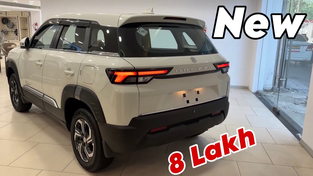 New BREZZA 2024 Updated Model || Maruti Suzuki BREZZA LXI White Colour ...