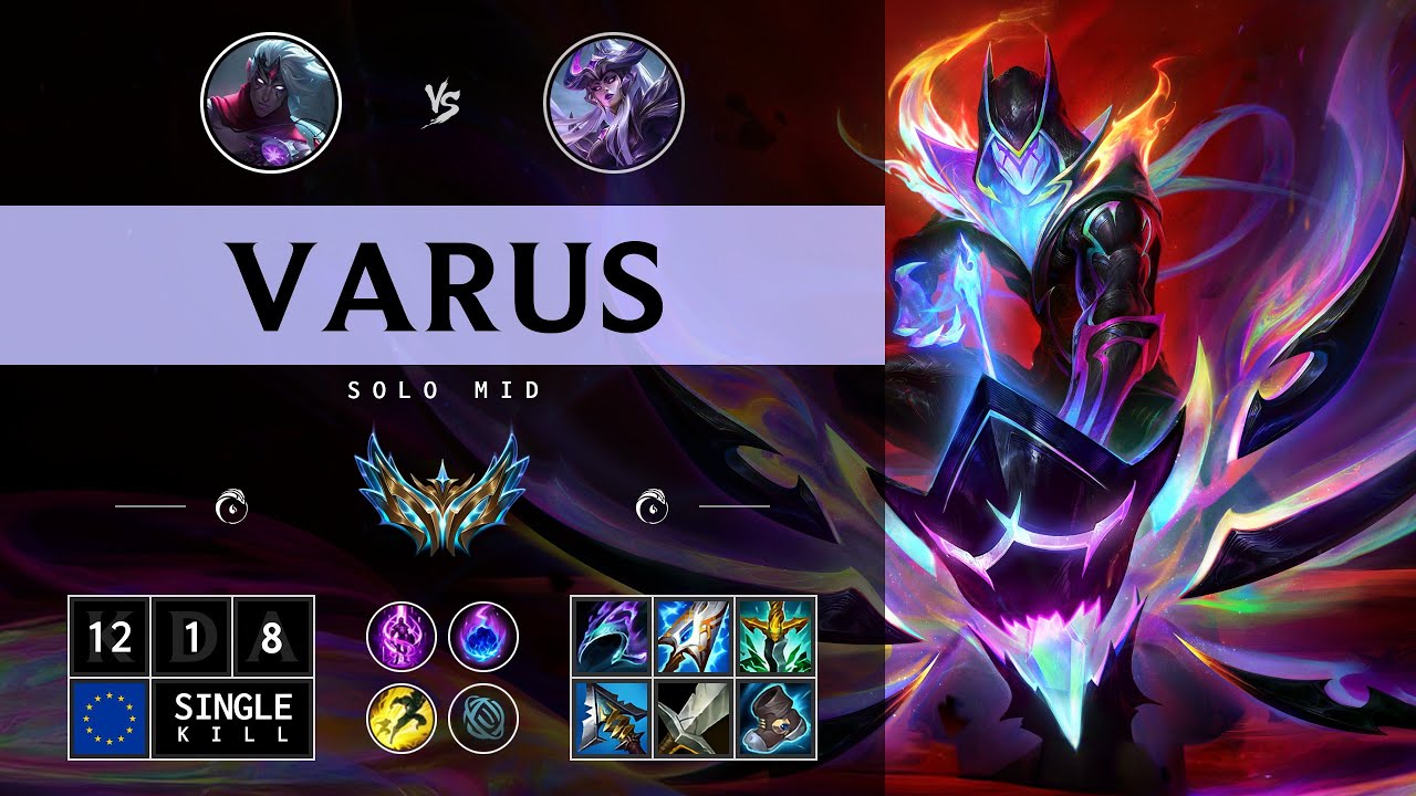 Varus Mid vs Syndra - EUW Challenger Patch 14.12 - YouTube