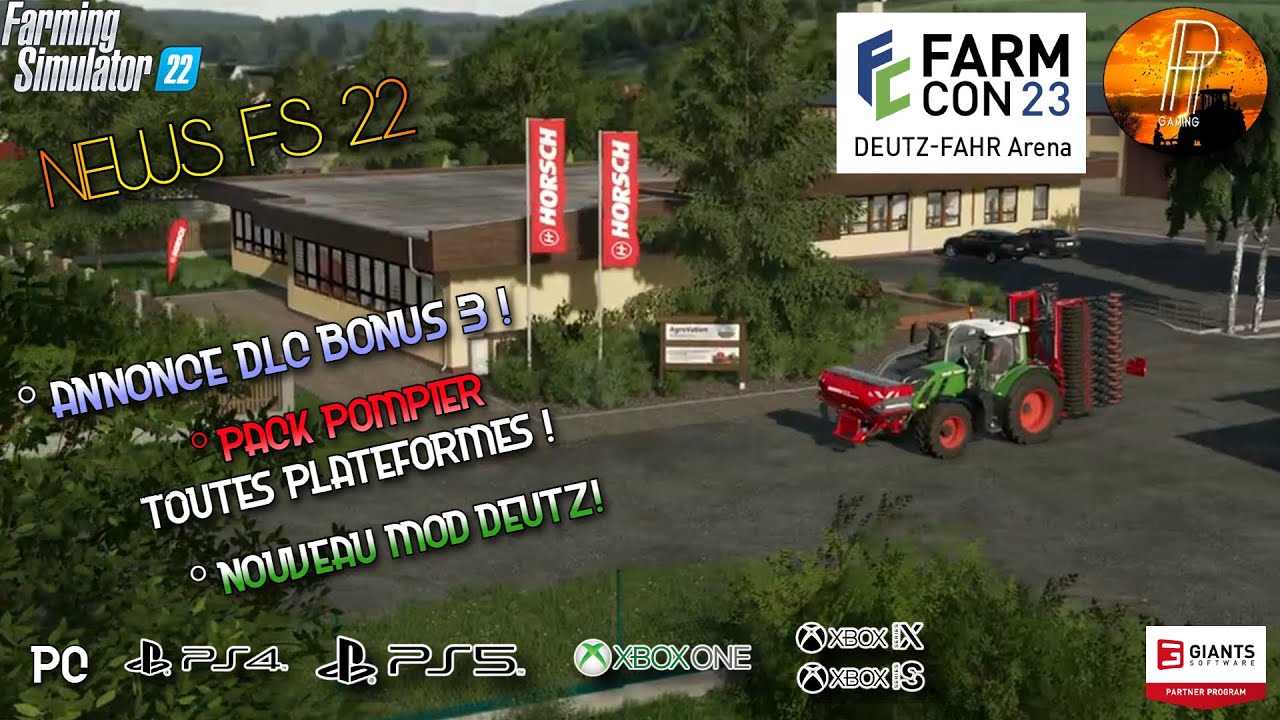 [NEWS FS22] RECAP FARMCON JOUR 1 : DLC BONUS, PACK POMPIER, NOUVEAU ...
