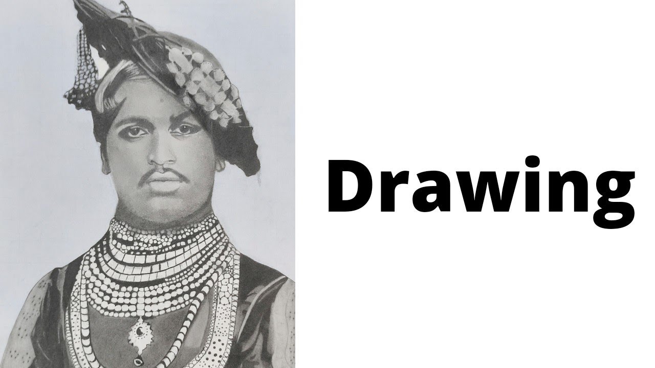 Rajarshi Chhatrapati Shahu Maharaj Drawing - YouTube