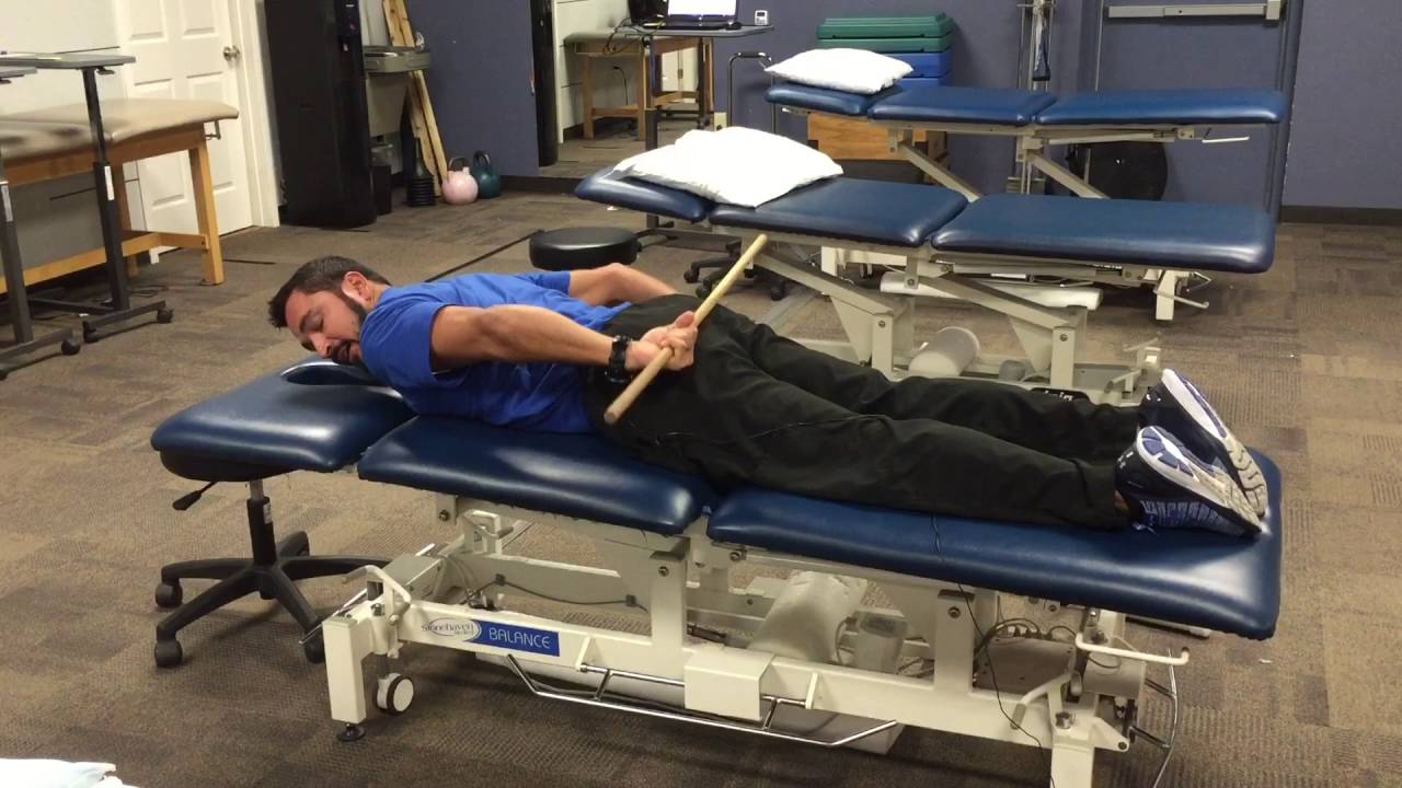 Prone Shoulder Extension - YouTube