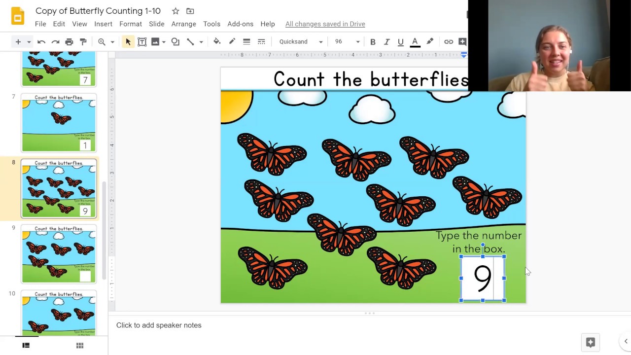 Butterfly Counting Game - YouTube