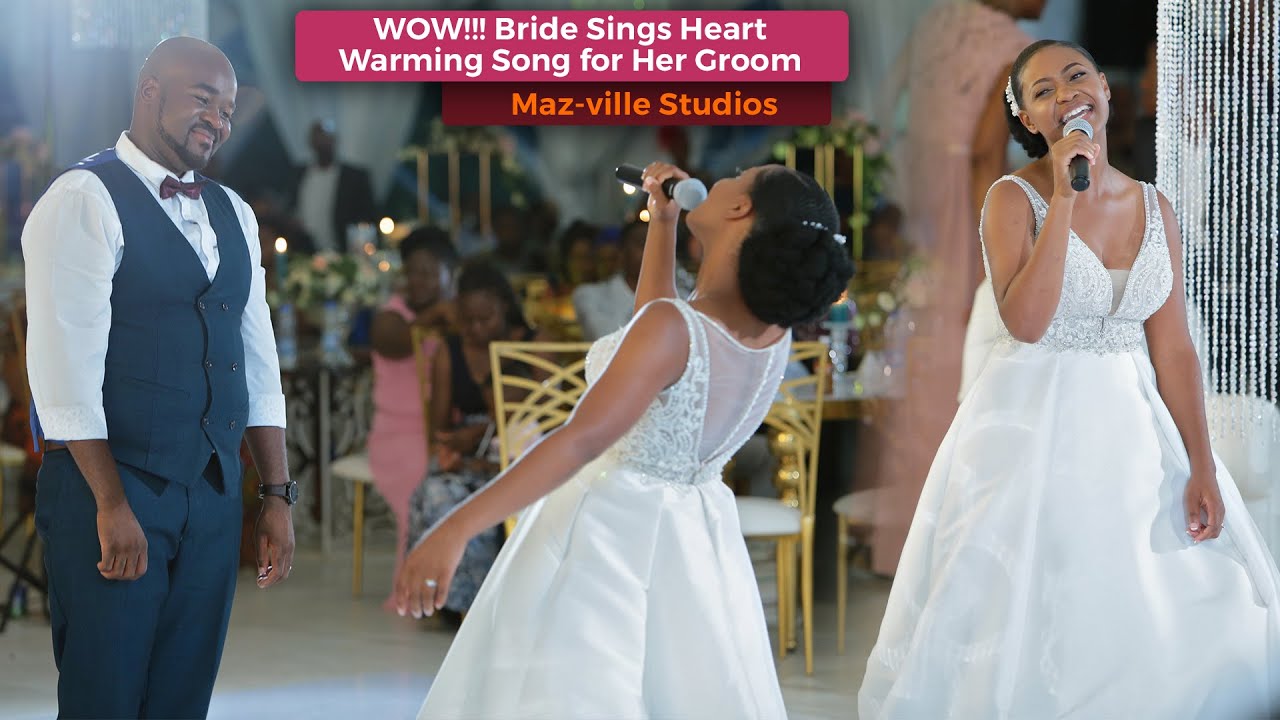 WOW! Bride Sings Heart Warming Song for Her Groom - YouTube