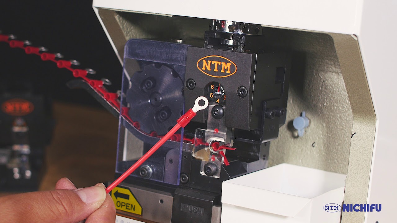 NICHIFU / Semi-Automatic Pneumatic Crimping Machine (NCA-100) - YouTube