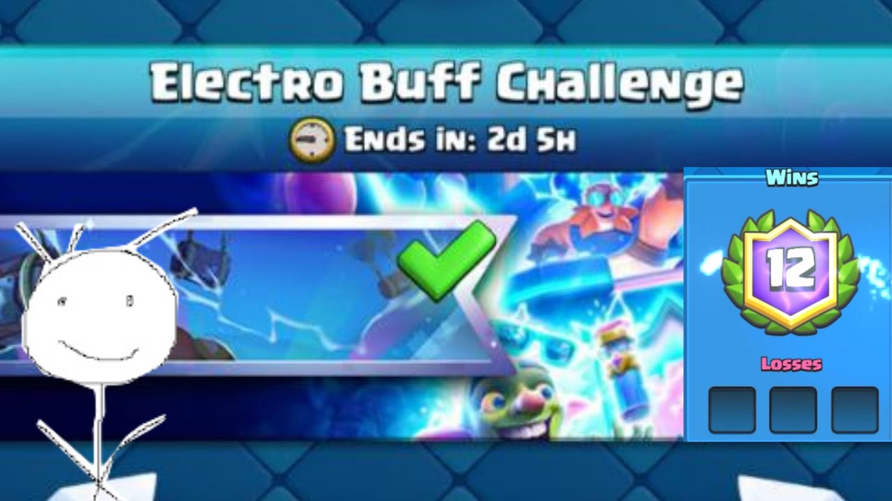12 WINS in Electro Buff Challenge | Clash Royale - YouTube
