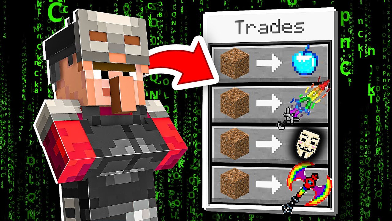 MINECRAFT aber VILLAGER tauschen HACKER ITEMS! (mit iCrimax) - YouTube
