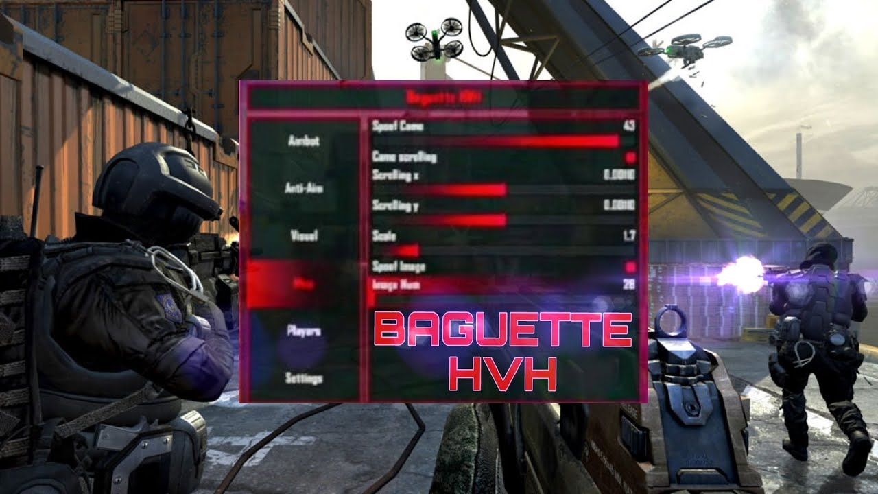 Mod menu Baguette HvH V1.8 COD BO2 PS3 [CEX/DEX/HEN] - YouTube