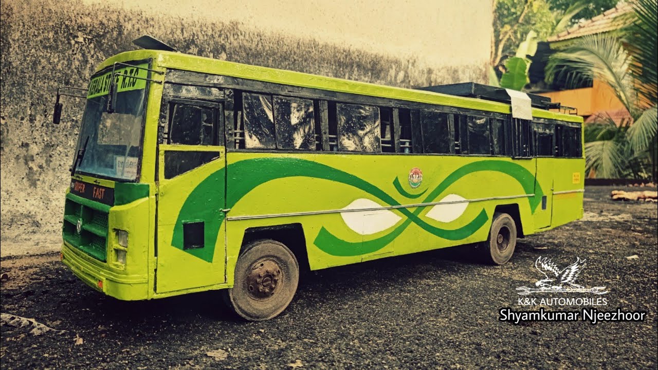 KSRTC Hi-Tech Bus Miniature - YouTube