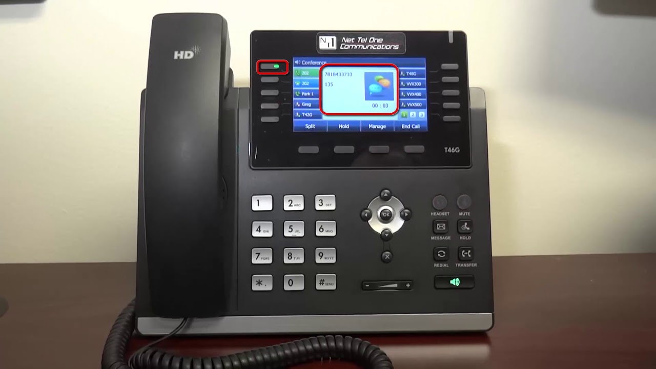 Yealink T46 Conference Feature - YouTube