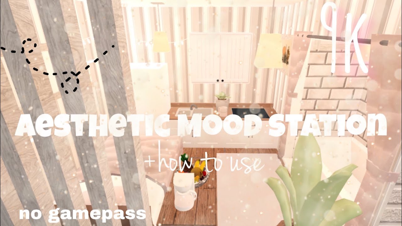 Bloxburg Speedbuild (no gamepasses) | Aesthetic mood station+how to use ...