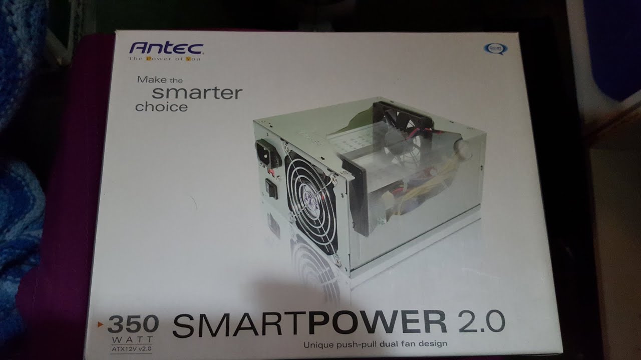 Antec SmartPower 2.0 SP-350 Unboxing and Installation - YouTube