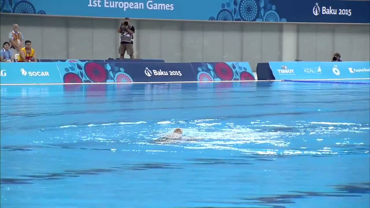 2015 1st European Games Baku Michelle Zimmer Solo (GER) Synchronized ...