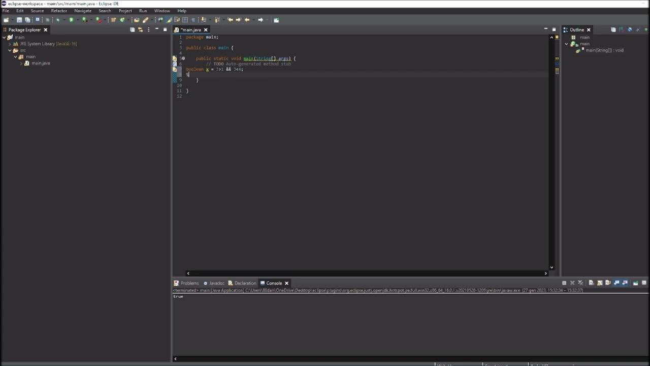 JAVA ep 7 Operatori logici - YouTube