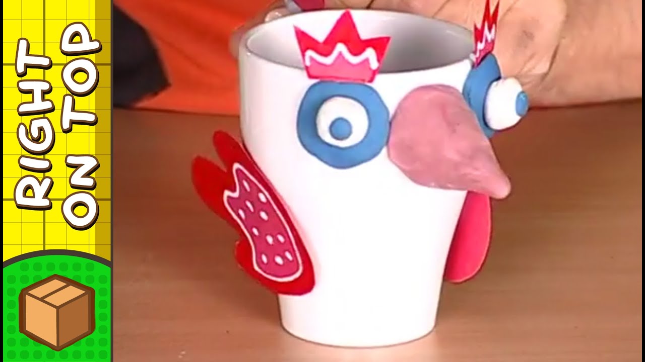 Crafts Ideas for Kids - Rooster Mug | DIY on BoxYourSelf - YouTube