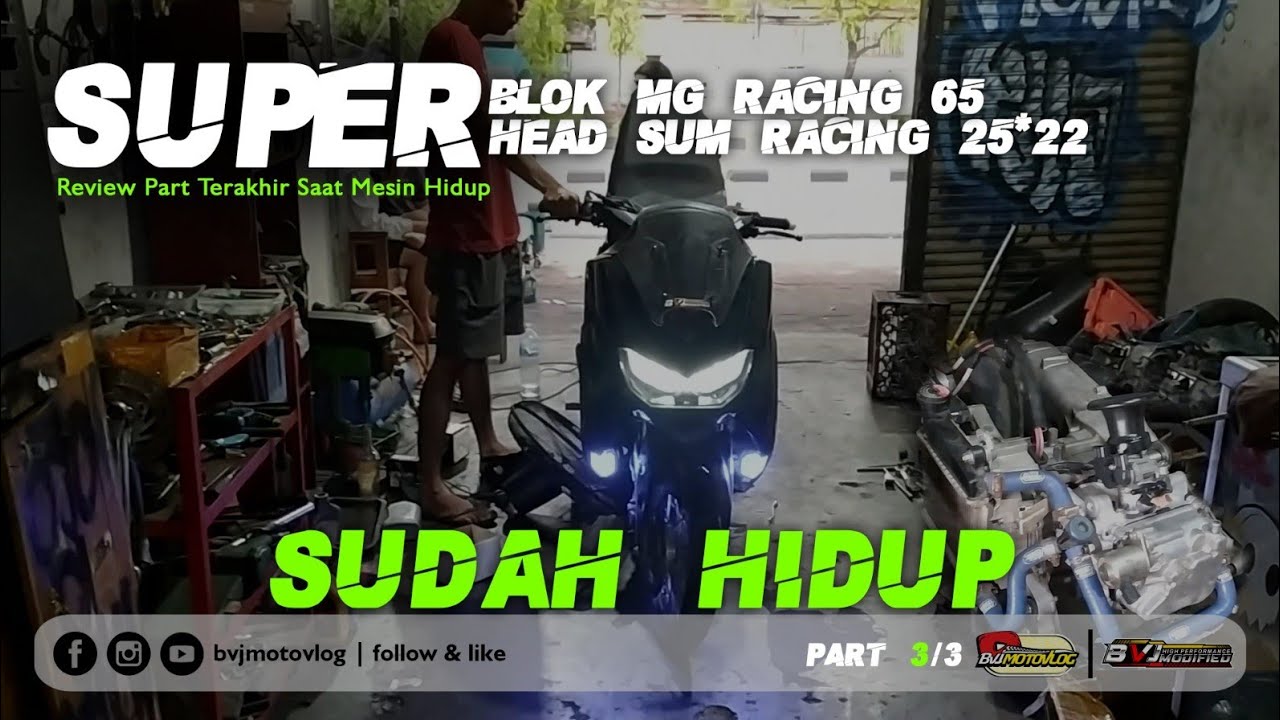 Sudah Hidup, Cek Sound Yamaha New Nmax Head Sum Racing Blok MG Racing ...