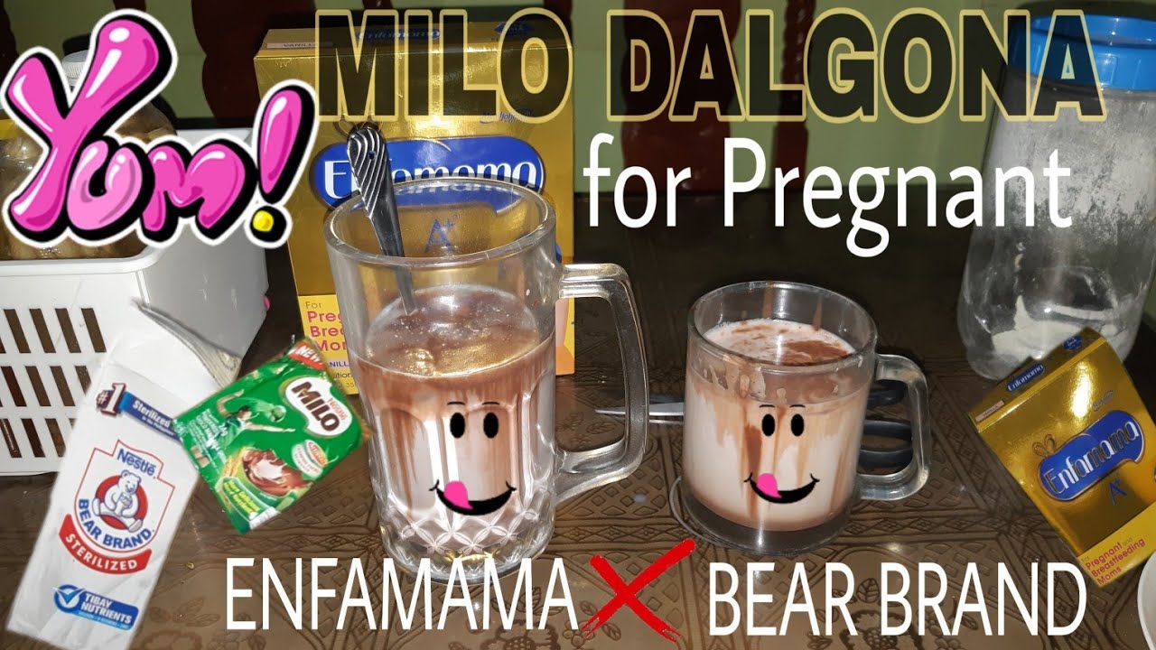 MILO DALGONA using ENFAMAMA MILK FOR PREGNANT | EASY TO MAKE MILO ...