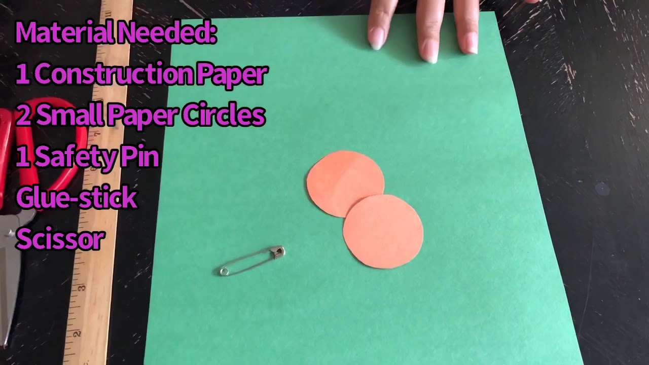 How to make a Party Badge with Paper - YouTube