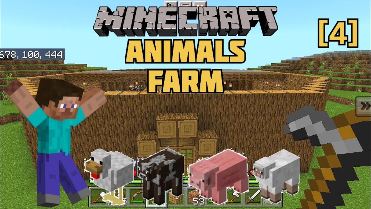 I Made Animals Farm In Minecraft Survival Series Part - 4 // Minecraft ...