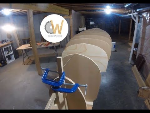 Cedar Strip Canoe Ep 4 - Attaching Molds - YouTube