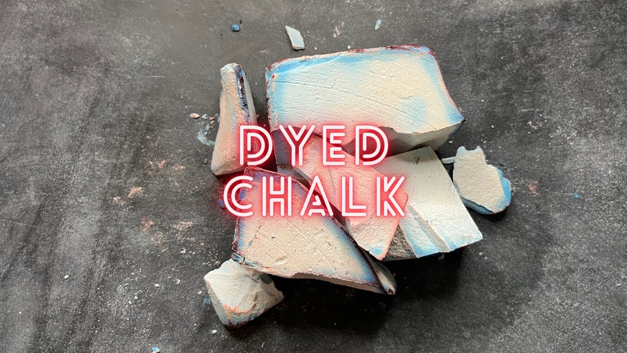 Blue Dyed Gym Chalk | Gritty | ASMR - YouTube