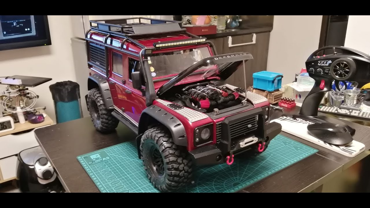 TRX 4 DEFENDER 110 UPGRADE INSTALLED V8 ENGINE MODEL & EXHAUST SYSTEM ...