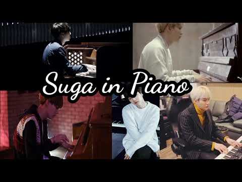 Suga Playing Guitar and Piano Compilation
