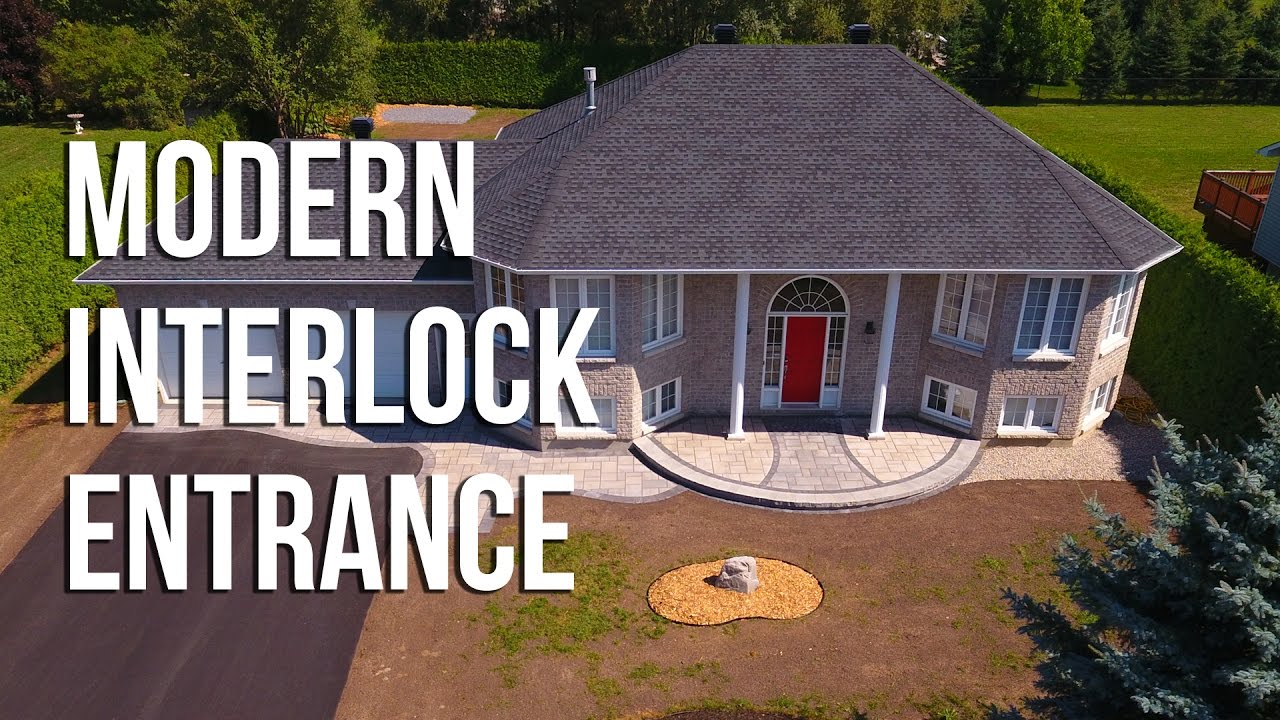 Modern Interlock Entrance - YouTube