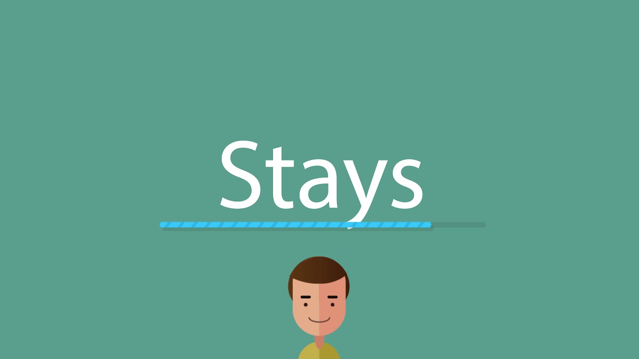 How to pronounce Stays - YouTube