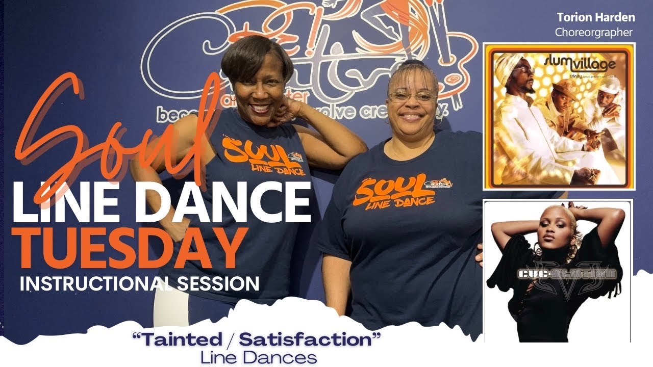 Soul Line Dance Tuesday LIVE! - “Tainted” and “Satisfaction” Line Dance ...