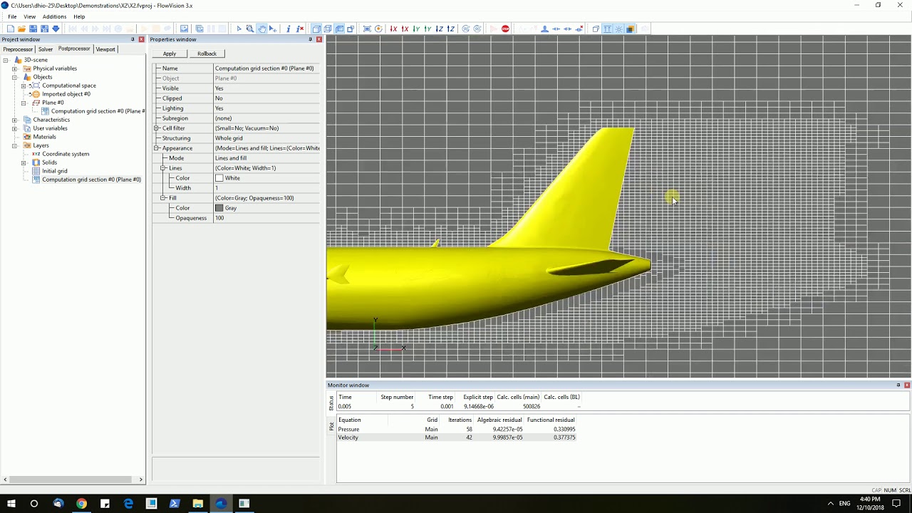 FlowVision - Moving Mesh - Simulation | DHIO RESEARCH - YouTube