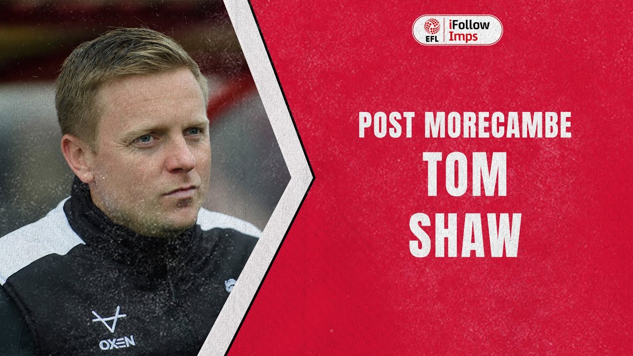 Tom Shaw post Morecambe - YouTube