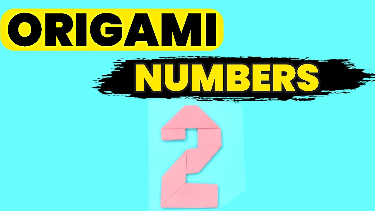 Origami Number TWO | Easy Paper Number 2 Making #origami #papercraft # ...