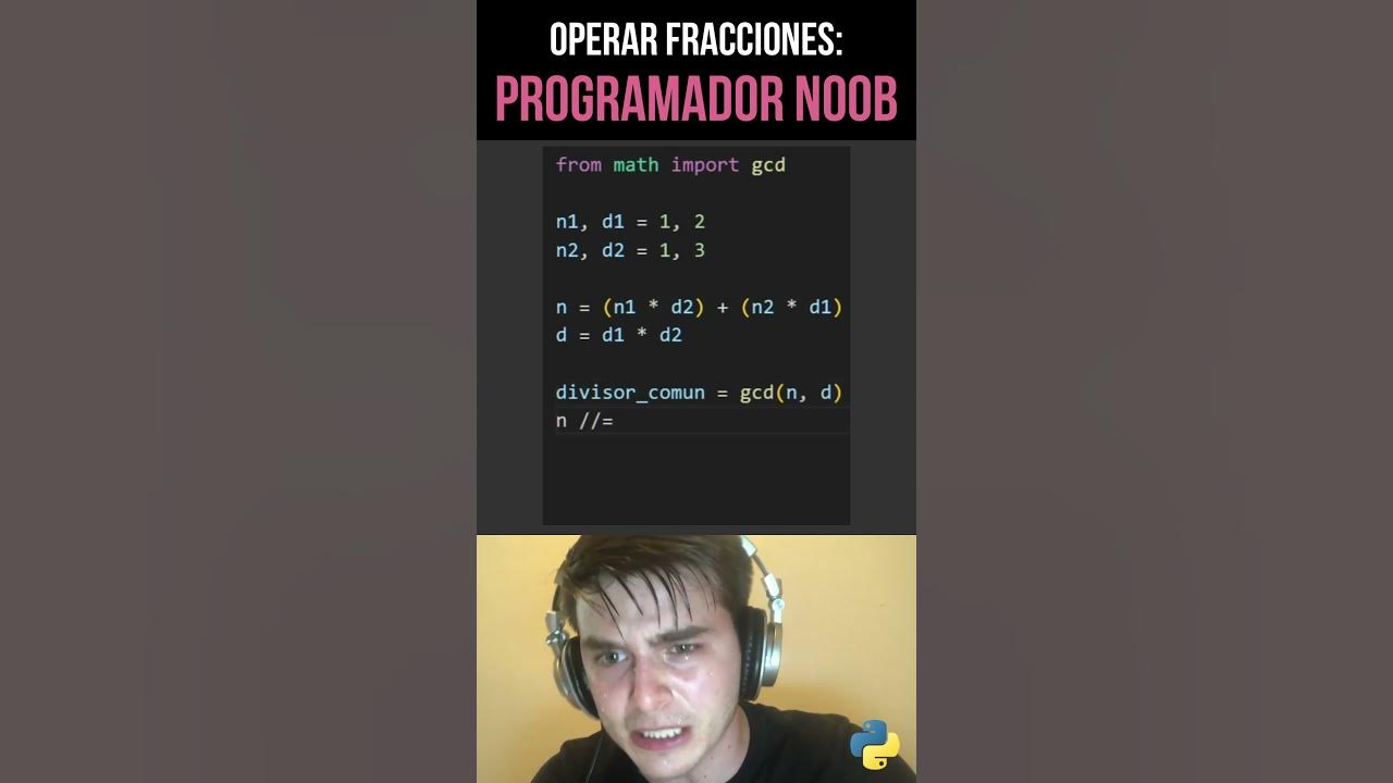 Sumar fracciones en Python: Método largo vs Solución Pro con Fraction ...