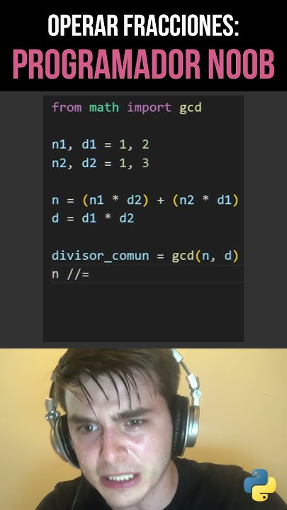 Sumar fracciones en Python: Método largo vs Solución Pro con Fraction ...